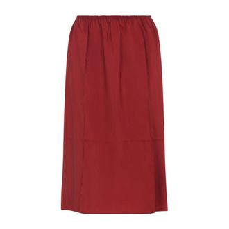 Carven Femme, Jupes, Rouge, Taille: 38 FR English Rose Maxi Skirt