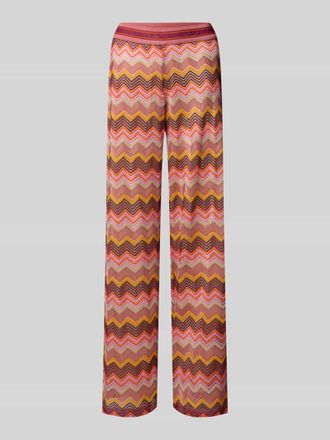 Milano Wide Fit Stoffhose in H&auml;kel-Optik