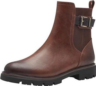 Marco Tozzi Chelsea 2-25420-43 Chaussures pour Femme Bottine, Cognac Comb, 38 EU