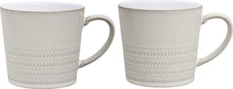Denby Azure, Stein, cremefarben, 2 Mugs