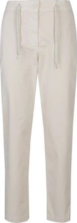 Eleventy Femme, Pantalons, Beige, Taille: 38 FR Pantalon de jogging