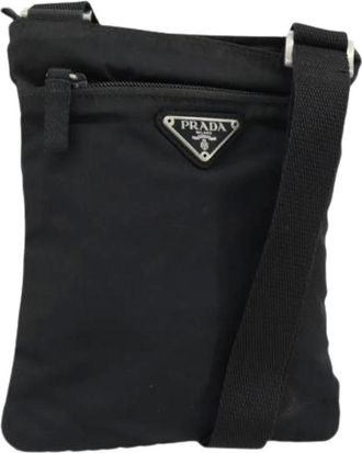 Prada unisex, Pre-owned, Noir, Taille: ONE Size Sac bandouli&egrave;re en nylon Pre-owned
