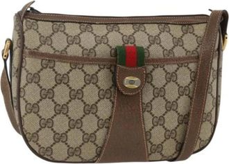 Gucci Sac bandouli&egrave;re vintage Pre-owned - Femme - Pre-owned - Brun - Taille: ONE Size