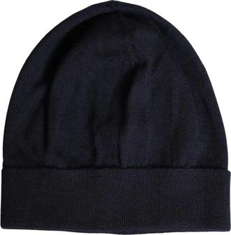 Dolce & Gabbana Femme, Accessoires, Noir, Taille: ONE Size Ribbed Knit Beanie