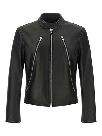 Maison Margiela Blouson En Cuir - Noir