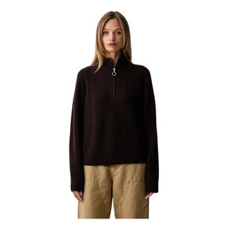 Marc O'Polo Pull Troyer en laine m&eacute;rinos Regular - Femme - Pulls - Brun - Taille: 38 FR