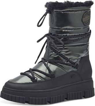 s.Oliver Bottines en Dentelle pour Femme 5-26401-43 Botte de Neige, Vert, 41 EU