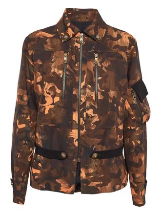 Versus veste &agrave; imprim&eacute; camouflage (2016) - Marron