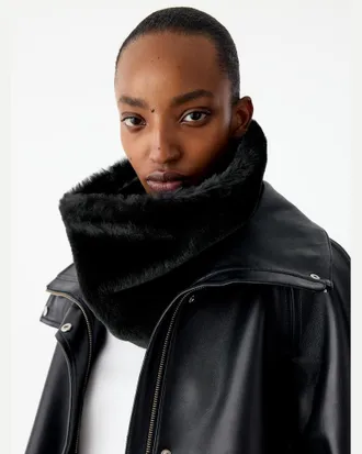 Arket Shearling-Snood -Schwarz