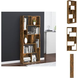 vidaXL Vidaxl - B&uuml;cherregal R&auml;uchereiche 67x24x161 cm Holzwerkstoff - B&uuml;cherregal - Regal - Holzm&ouml;bel - Wohnraumgestaltung - Sideboard
