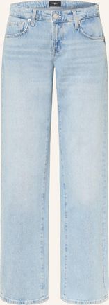 7 For All Mankind Straight Jeans Low Straight blau