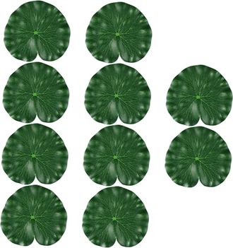 Yardwe 10 Stück Simulierte Lotusblätter Adornos para Künstliche Blätter Artificiales para Foam Seerosenblätter Künstliche Teichblumen Eva Wasseroberflächende