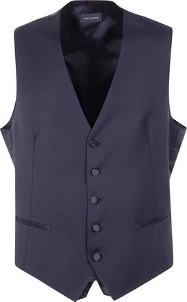 Tagliatore Homme, Costumes, Noir, Taille: S Gilet de costume col en V