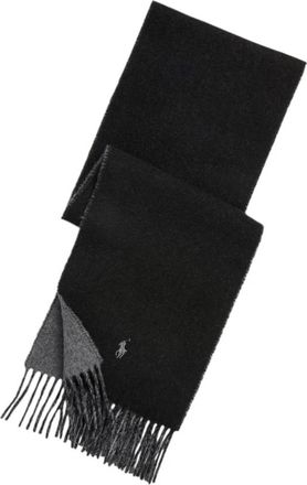 Polo Ralph Lauren &Eacute;charpe classique en m&eacute;lange de laine avec poney brod&eacute; - unisex - Accessoires - Noir - Taille: ONE Size