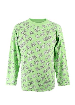 ERL Neon Green Printed Logo T-Shirt Size M