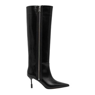 Msgm Spitze Lederstiefel - - Shoes - Damen - Schwarzk - 37 EU