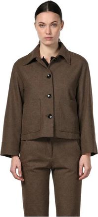 Mason's Veste en jersey flanelle Rosie - Femme - Vestes - Brun - Taille: 40 FR