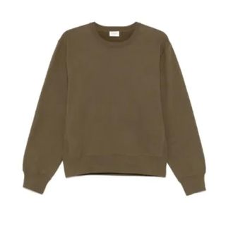 Saint Laurent Besticktes olivgr&uuml;nes Sweatshirt - - Sweatshirts & Hoodies - Damen - Gr&uuml;n - L