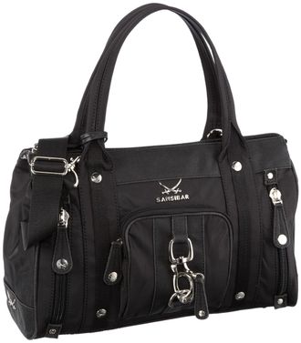 Sansibar Sansibar B-339 TY 01 Damen Henkeltaschen 40x24x15 cm (B x H x T), Schwarz (Black)