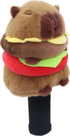 Generic Schutzh&uuml;llen F&uuml;r Golfschl&auml;gerk&ouml;pfe,Pl&uuml;sch Capybara Form Putterh&uuml;lle | Kratzfeste Cartoon Golf Driver Abdeckung,F&uuml;r Damen Anf&auml;nger Profis Putter Driver