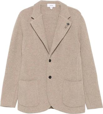 Lardini Homme, Vestes, Beige, Taille: XL Veste Tricotée