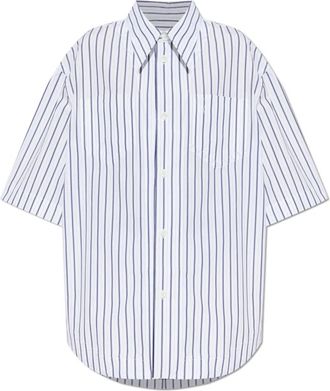 Ami Femme, Blouses et Chemises, Bleu, Taille: 36 FR Chemise &agrave; Rayures