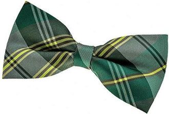 Retreez Noeud papillon en microfibre tiss&eacute;e Motif carreaux 12,7 cm - Vert - Taille unique