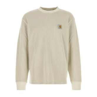 Carhartt Work in Progress L/S Vista Waffle T-Shirt - - Tops - Herren - Beige - L