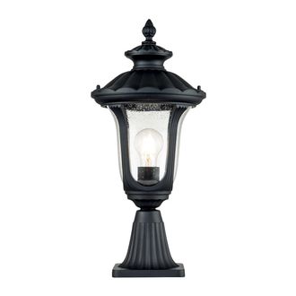 Elstead Lighting Elstead Chicago Outdoor-Sockelleuchte Strukturiert Schwarz, IP44