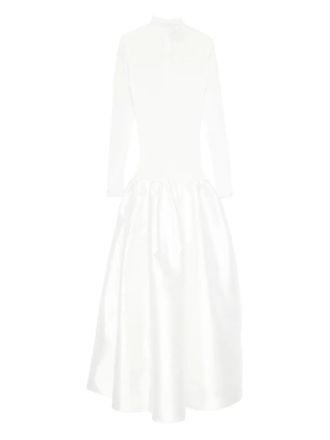 Atu Body Couture robe mi-longue à col montant - Blanc