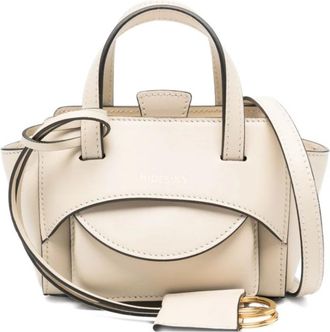 Hidesins Flap XS Leder Tote Bag - - Bags - Damen - Wei&szlig; - ONE SIZE