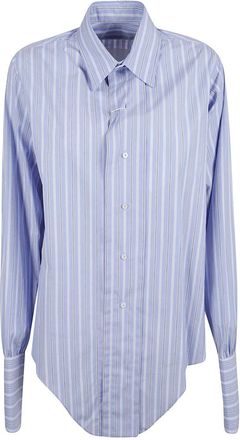 Maison Margiela Femme, Blouses et Chemises, Bleu, Taille: 34 FR Chemise boutonn&eacute;e