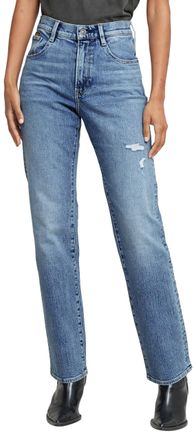 G-Star G-Star Damen Viktoria High Straight Jeans, Blau (Faded sea Point Blue Destroyed D23959-D930-H079), 26W / 30L
