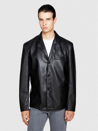 Sisley Jacke aus Kunstleder 2NHCSW01D Schwarz Regular Fit