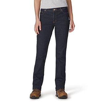 Dickies Jean en Denim de Forme Parfaite pour Femme - Droit Extensible, Bleu Indigo, 44