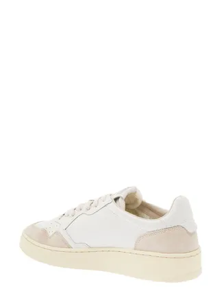 Autry Mens Low Top Sneaker Medalist White Leather Cow Trainers