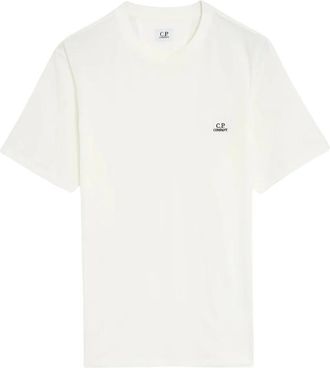 C.P. Company C.p. Company, Homme, Tops, Blanc, Taille: S T-Shirt Manches Courtes