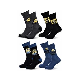 LES MINIONS Minions - Chaussettes Homme Licence Pack (Lot) 4 Paires 3667A