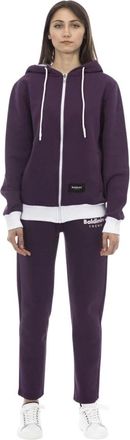 Baldinini Casual Eleganz zweifarbiger Trainingsanzug - - Sport - Damen - Lila - 2XL