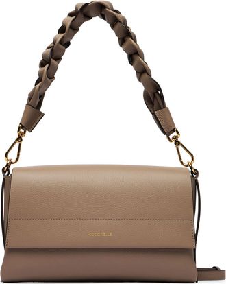 Coccinelle Handtasche Coccinelle M50 Boheme Grana Double E1 M50 12 01 01 Dunkelbeige
