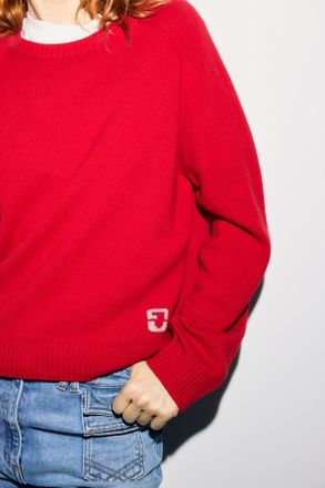 Gerard Darel Pull &agrave; col rond en laine - LENORE - Rouge