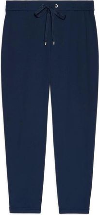 Fiorella Rubino Femme, Pantalons, Bleu, Taille: 38 FR Joggers en tissu stretch avec cordon de serrage