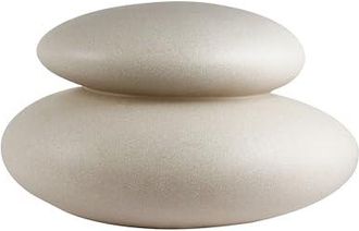 8 Seasons design Shining Stone, LED Stein-Lampe 39 x 22 cm (sand), E27 Fassung inkl. Leuchtmittel in warmweiß, beleuchteter Dekostein, Gartenleuchte, Badezimmer