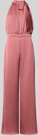 Swing Jumpsuit mit Schluppe und r&uuml;ckseitigem Knopfverschluss