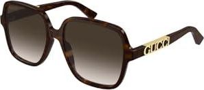 Gucci Lunettes de Soleil Gucci GG1189S Havana/Brown Shaded 58/17/145 femme