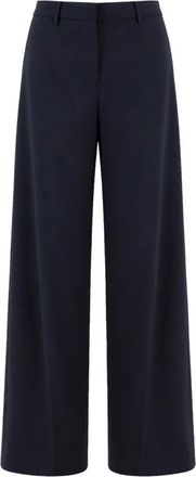 Fabiana Filippi Femme, Pantalons, Bleu, Taille: 38 FR Pantalon Tailleur Jambe Large