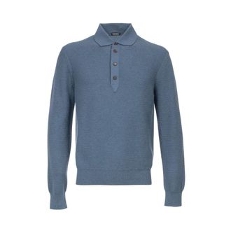 Ermenegildo Zegna Oasi Kaschmir-Polo - - Knitwear - Herren - Blau - XL