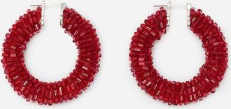 Arket Hoops Mit Perlen -Rot