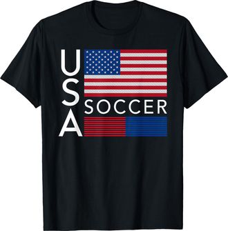 Trendy Apparel USA American Flag Soccer Team Sport Apparel T-Shirt