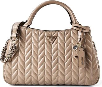 Guess Femme, Sacs, Beige, Taille: ONE Size Cheryl Triple Compartment Satchel